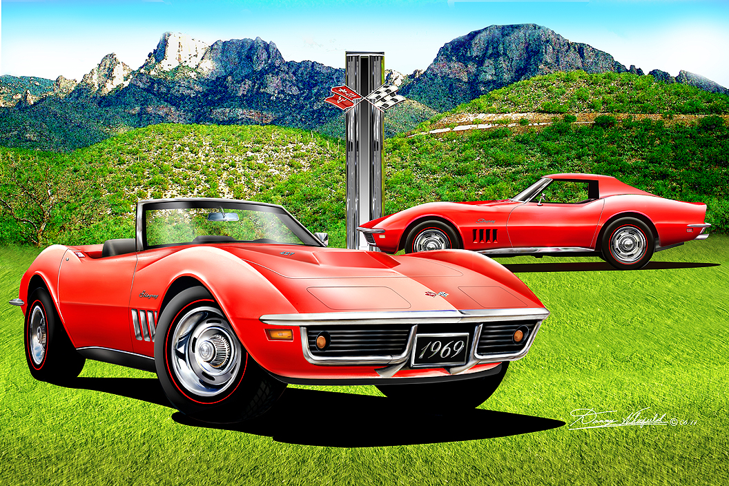 Pin by Tony Muller on Hot Rod Cartoons in 2020 | Corvette stingray ...