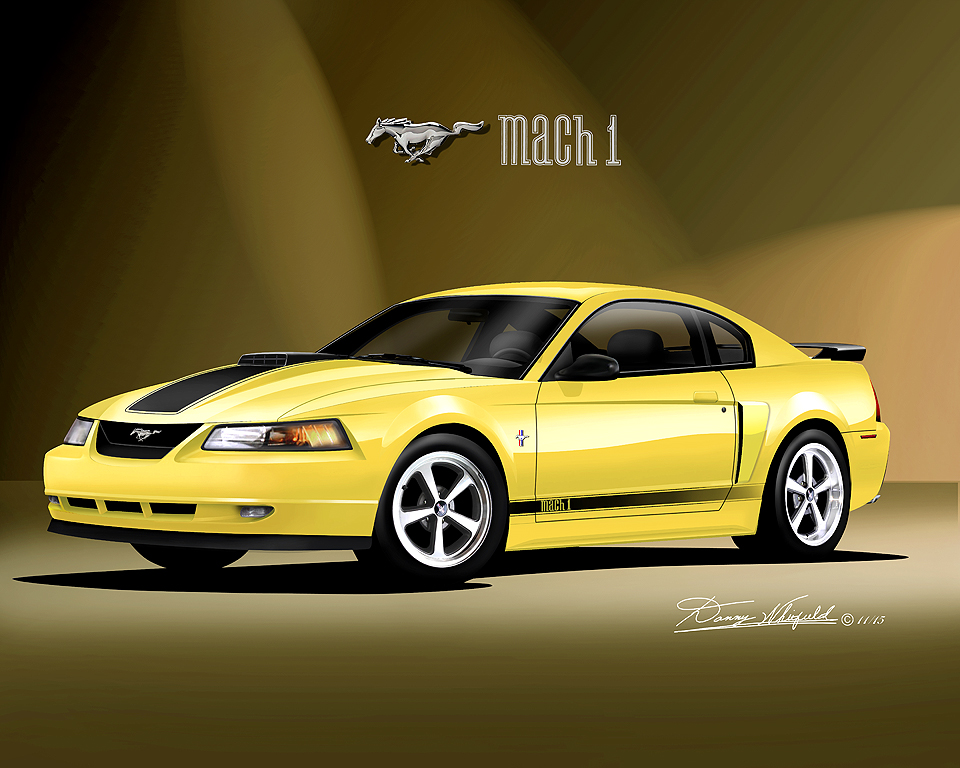 1986-2004 Ford Mustang art prints art prints by Danny Whitfield