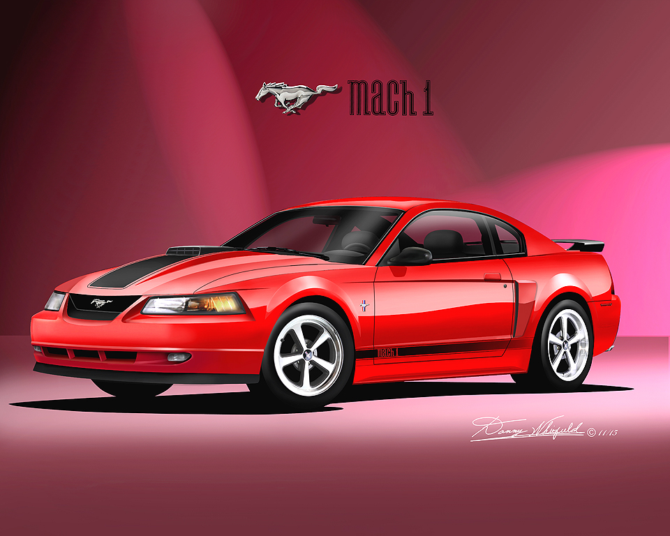 1986-2004 Ford Mustang art prints art prints by Danny Whitfield