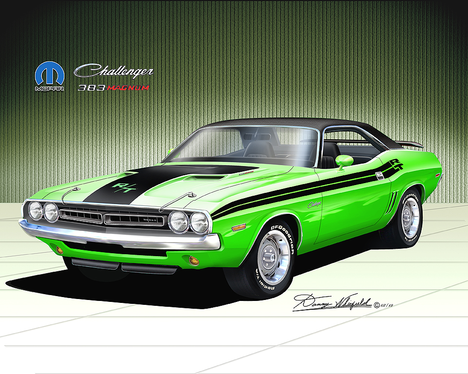 1971 Dodge Challenger art prints by artist Danny Whitfield « The ...